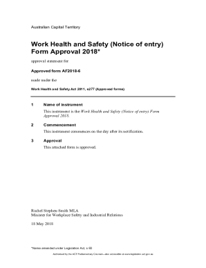 Fillable Online PDF Work Health and Safety (Notice of Requirement to ...