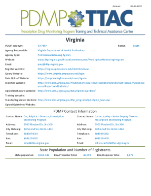 Fillable Online Prescription Drug Monitoring Program - Department of ...