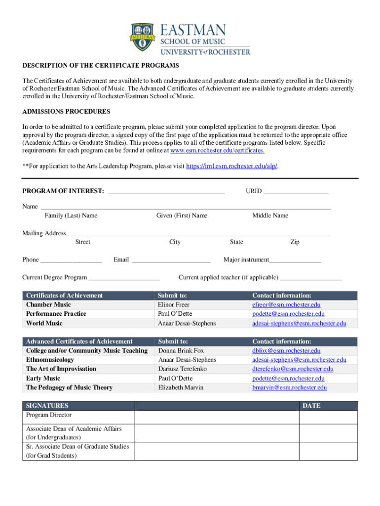 Fillable Online apply.esm.rochester.edu applyApplication Management ...
