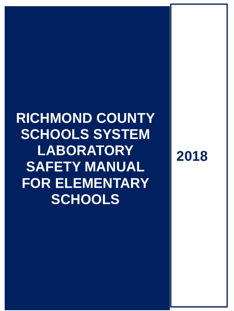 RICHMOND COUNTY SCHOOLS SYSTEM LABORATORY SAFETY MANUAL FOR ... Doc Template | pdfFiller