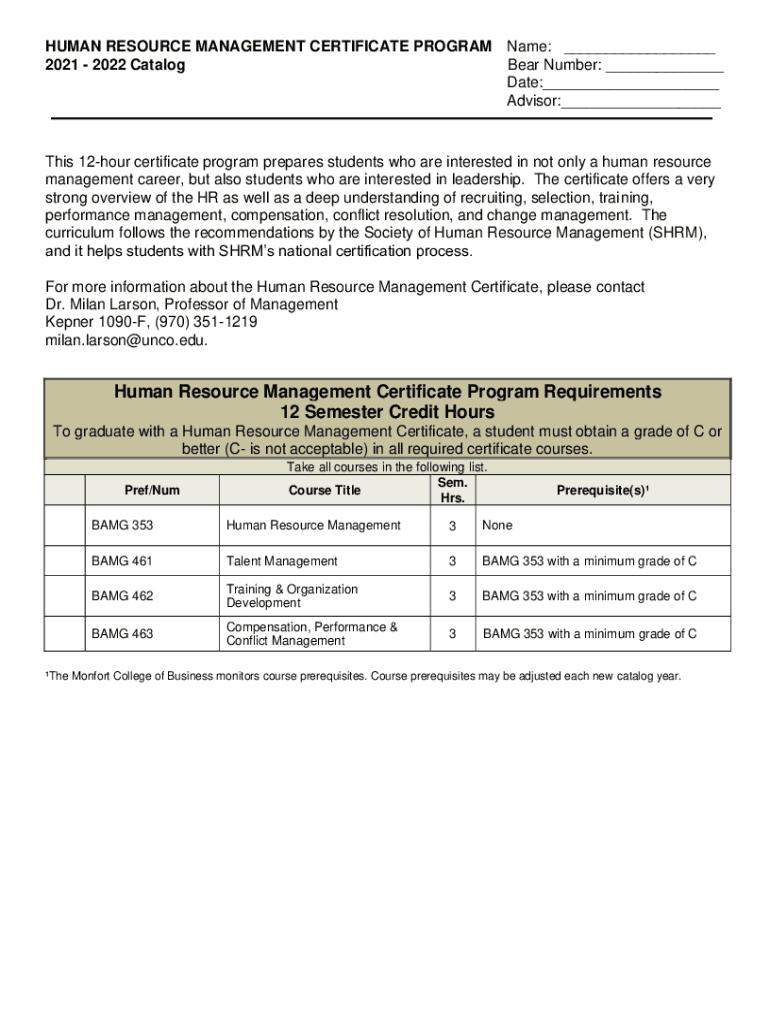 Fillable Online mcb unco publications.uh.edupreviewprogramProgram ...