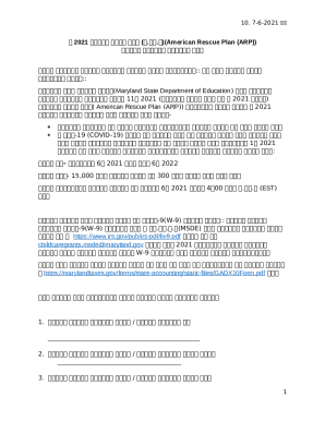 American Rescue Plan Act of 2021 (ARP) Fact Sheet Doc Template | pdfFiller