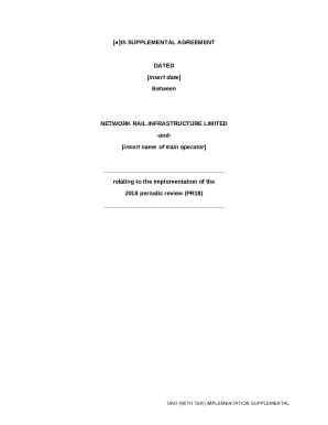 Catalogue of Network Rail StandardsImplementation Agreement (Emerging ...