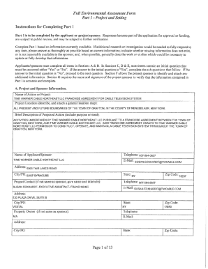 Fillable Online Full Environmental Assessment Form Part 1 -Project and ...