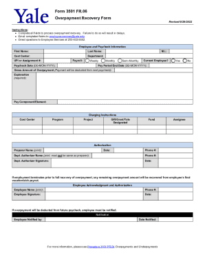 Fillable Online Form 3501 FR.06 Overpayment Recovery Form - It's Your ...