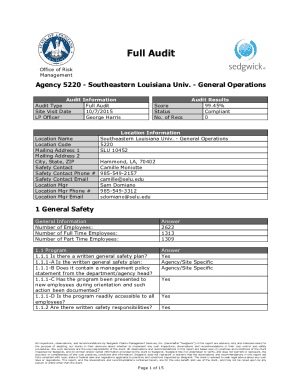Fillable Online State of Louisiana, Office of Risk Management employees ...