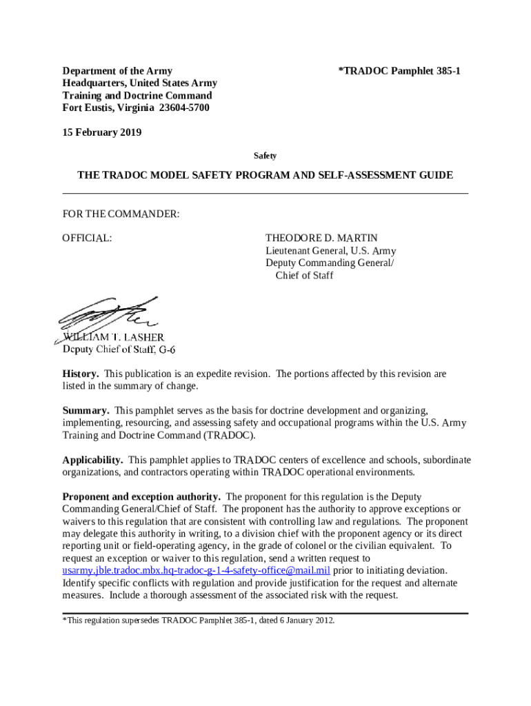 Department of the Army *TRADOC Regulation 10-5 ... - United States Army ...