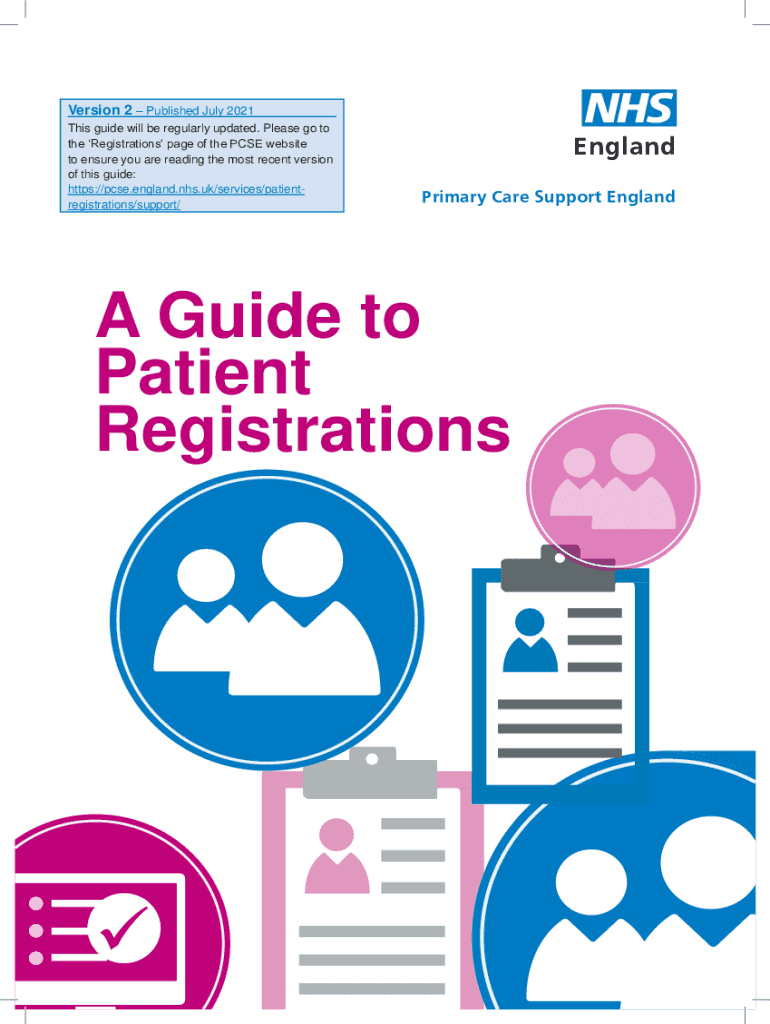 Fillable Online A Guide to Patient Registrations - pcse.england.nhs.uk ...
