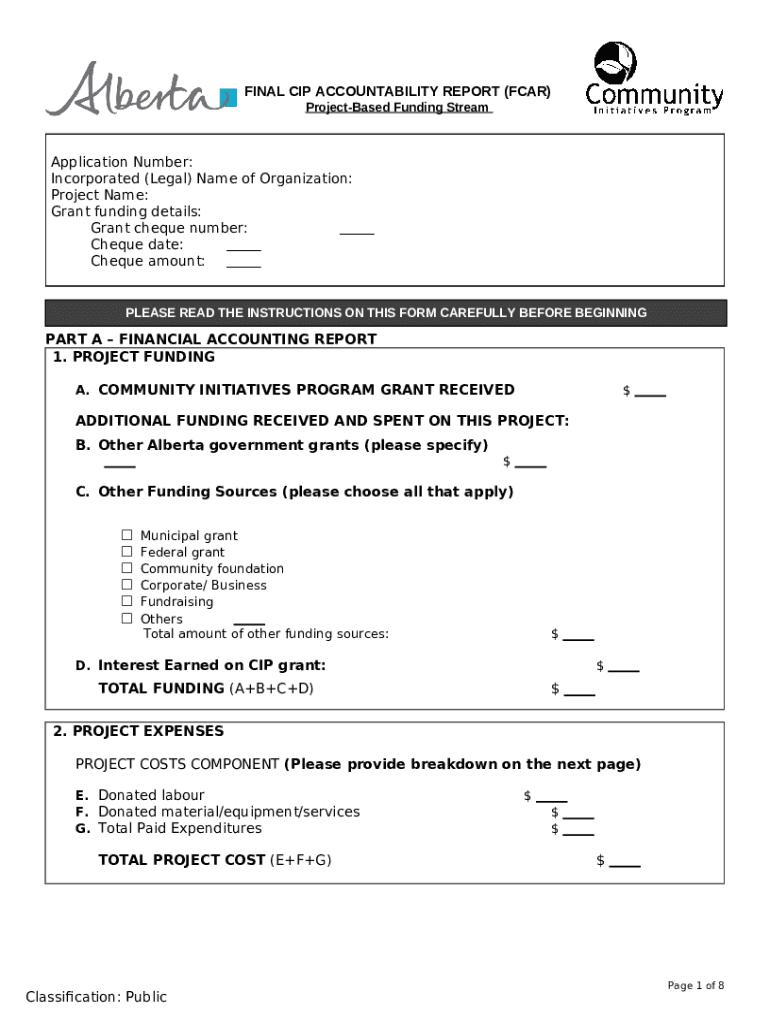 Community Initiatives Program (CIP) Project-Based - Final ...