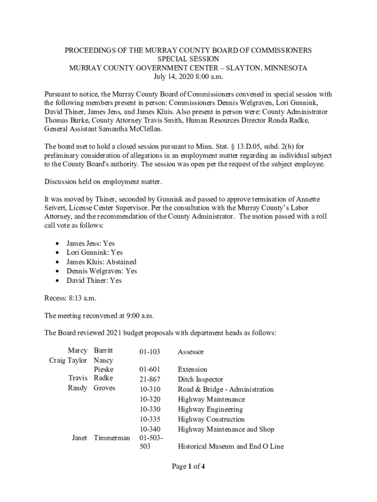 Fillable Online cms9files.revize.commurraycountymnGovernmentPROCEEDINGS ...