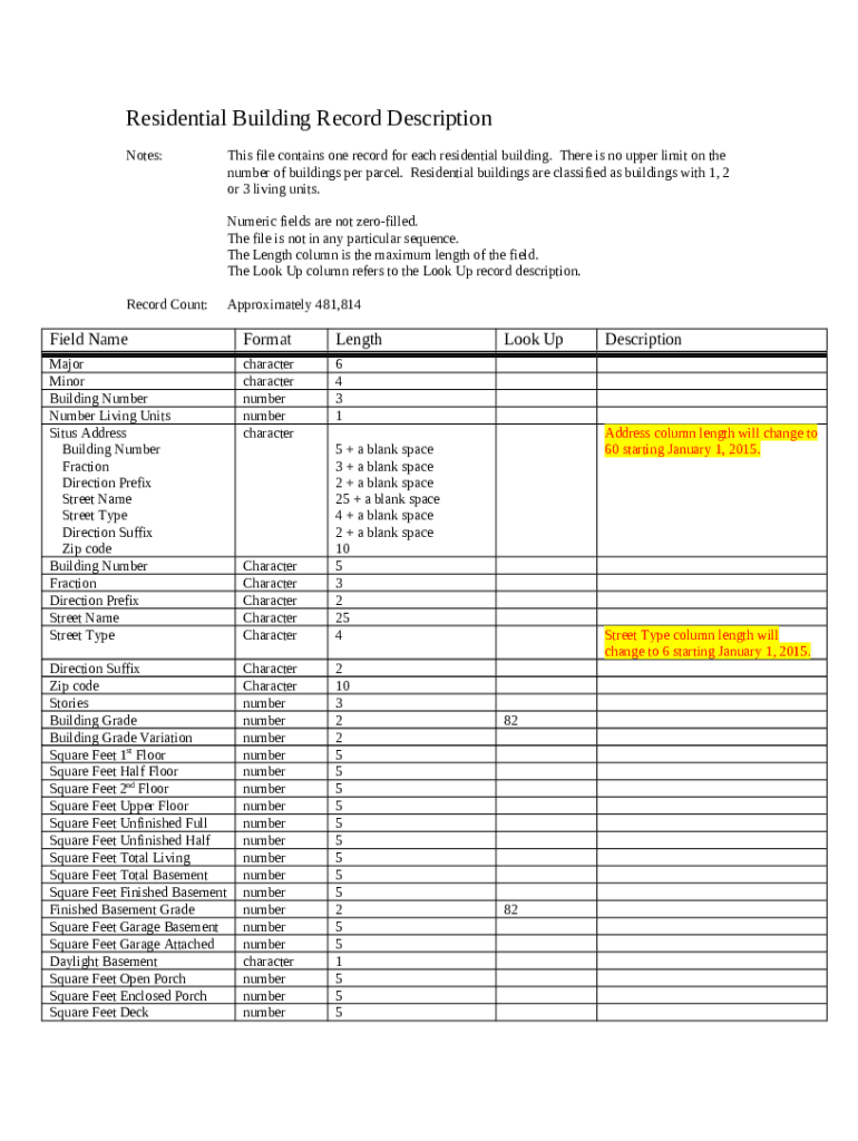 Residential Building Record Description - King County, Washington Doc ...