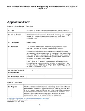 NHS EnglandHealthcare associated infections Doc Template | pdfFiller