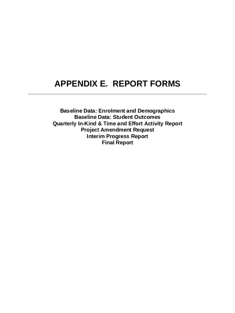 APPENDIX E. REPORT S - Maryland Higher Education Commission - mhec ...
