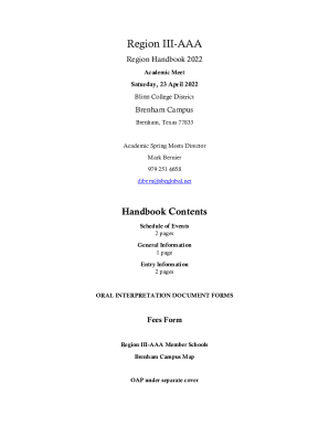 Fillable Online Region III-AAA - University Interscholastic League Fax ...