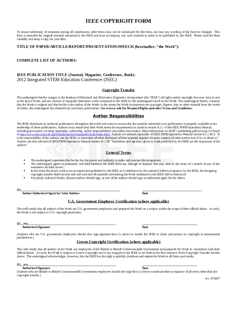 CopyrightReceipt.pdf - IEEE COPYRIGHT AND CONSENT To ensure ... - ewh ...