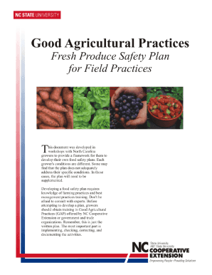 Farm Food Safety Plan TemplateNational Good Agricultural Practices ...