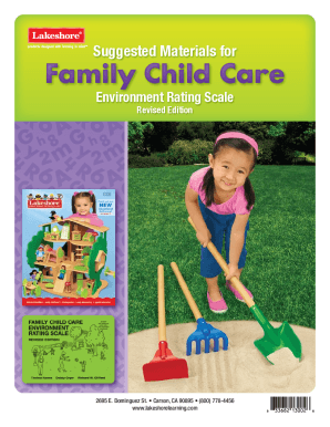 Fillable Online Environment Rating Scale - Lakeshore Learning Fax Email ...