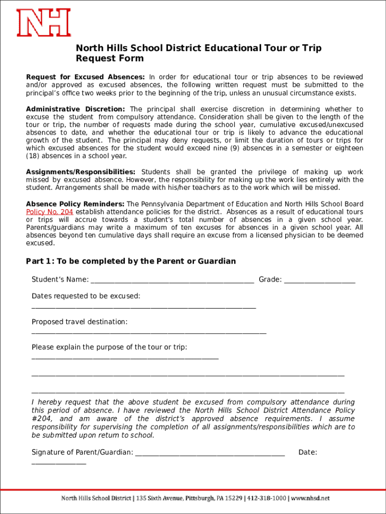 mqaschool.orgresourcesDocumentsEducational Trip Request for Excused ...