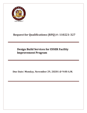 Fillable Online Donna ISD Template RFQ for Design Build Services (1 ...