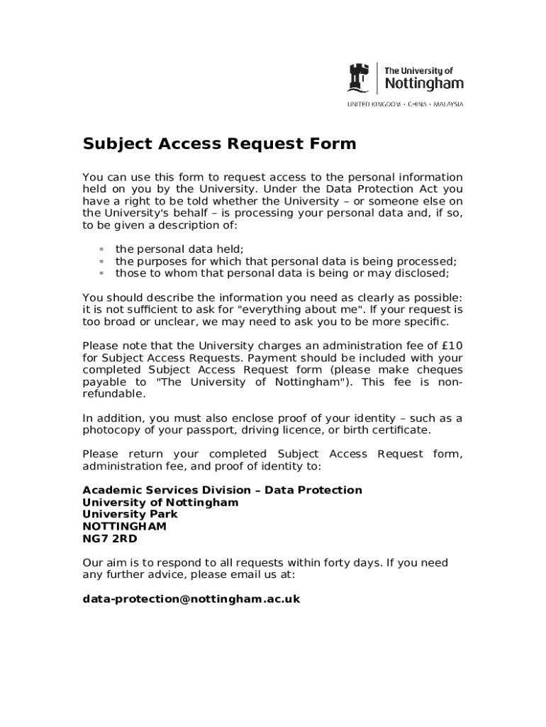 SAR-Current - University of Nottingham Doc Template | pdfFiller