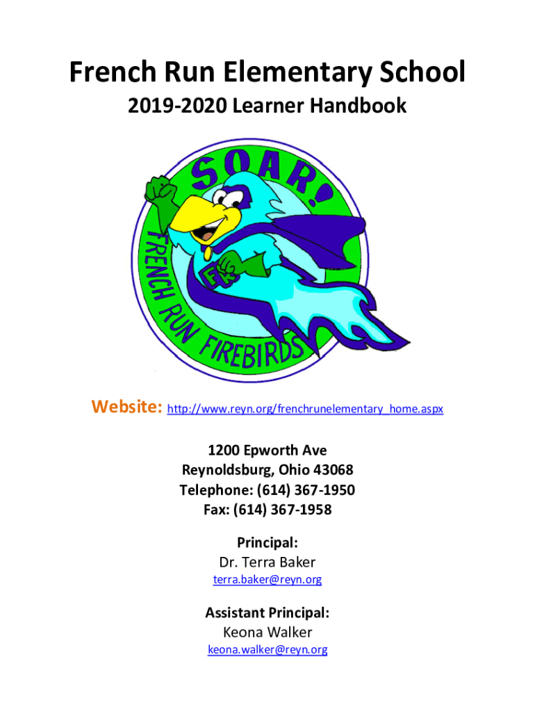 Fillable Online French Run Elementary School - Reyn Fax Email Print ...