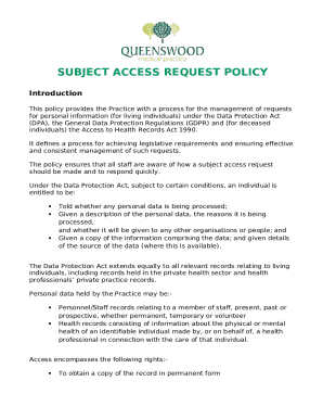 Handling Subject Access Requests Under GDPRISMS.online Doc Template ...