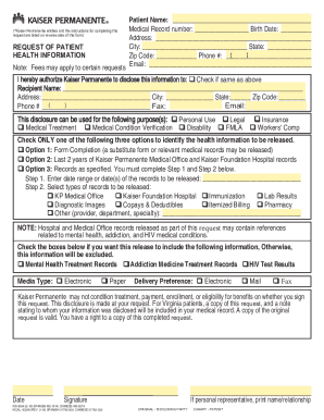 Fillable Online AUTHORIZATION FOR USE OR DISCLOSURE OF PATIENT ...