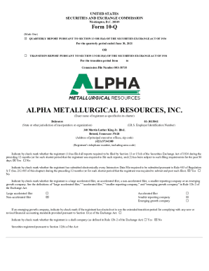 Fillable Online ALPHA METALLURGICAL RESOURCES, INC. Fax Email Print ...