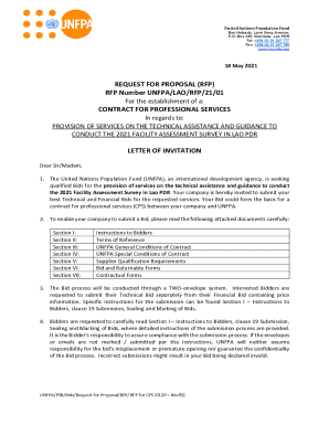 Fillable Online REQUEST FOR PROPOSAL (RFP) RFP Number UNFPA/LAO ... Fax ...