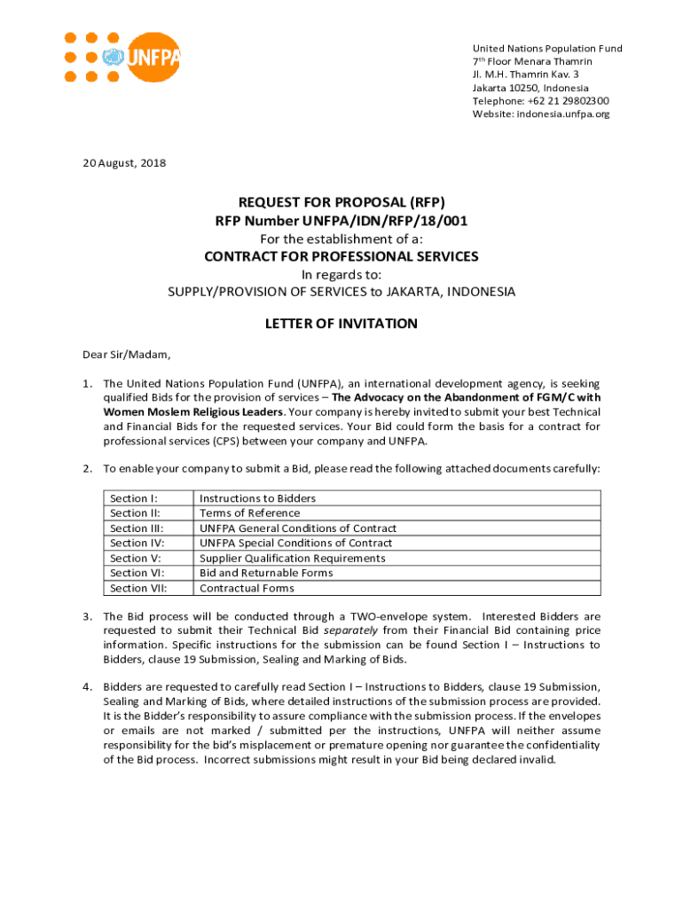 Fillable Online indonesia unfpa vdocument.inrequest-for-quotation-rfq-no-unfparequest for ...