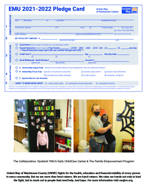 Fillable Online EMU 2021-2022 Pledge Card - Eastern Michigan University ...