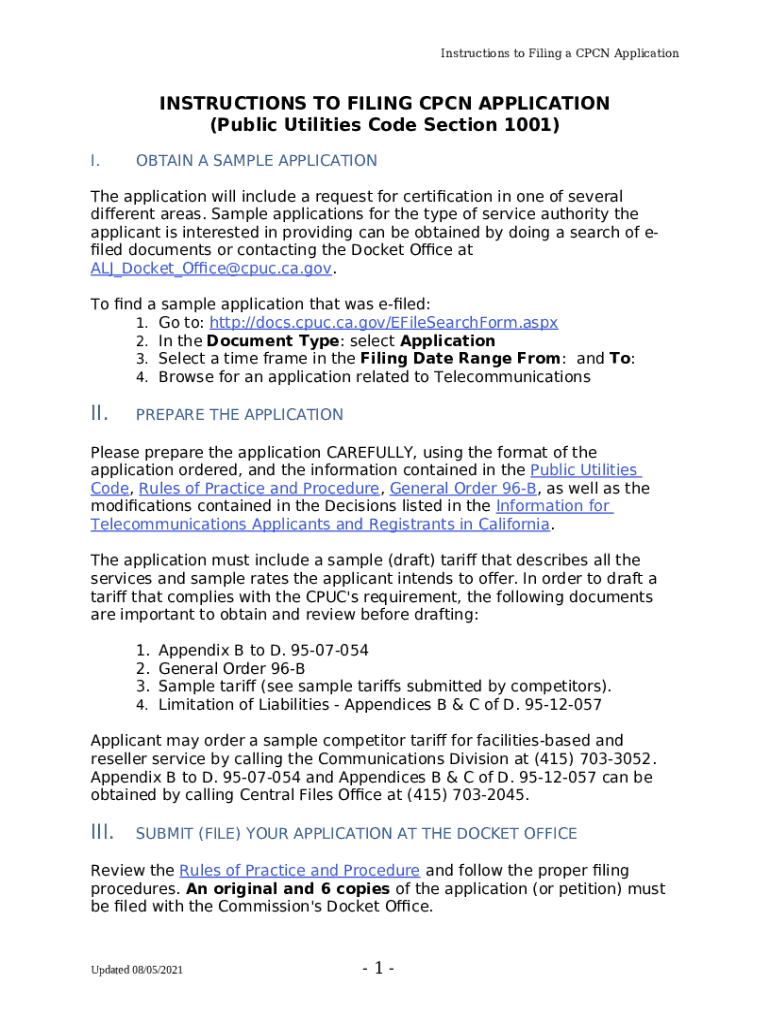 California Public Utilities Commission Communications Utility Contact ...