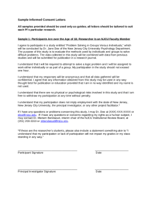 DOC Ined Consent Document Template and Guidelines Doc Template | pdfFiller