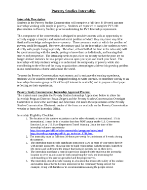 PVS 101: Introduction to Poverty Studies Doc Template | pdfFiller