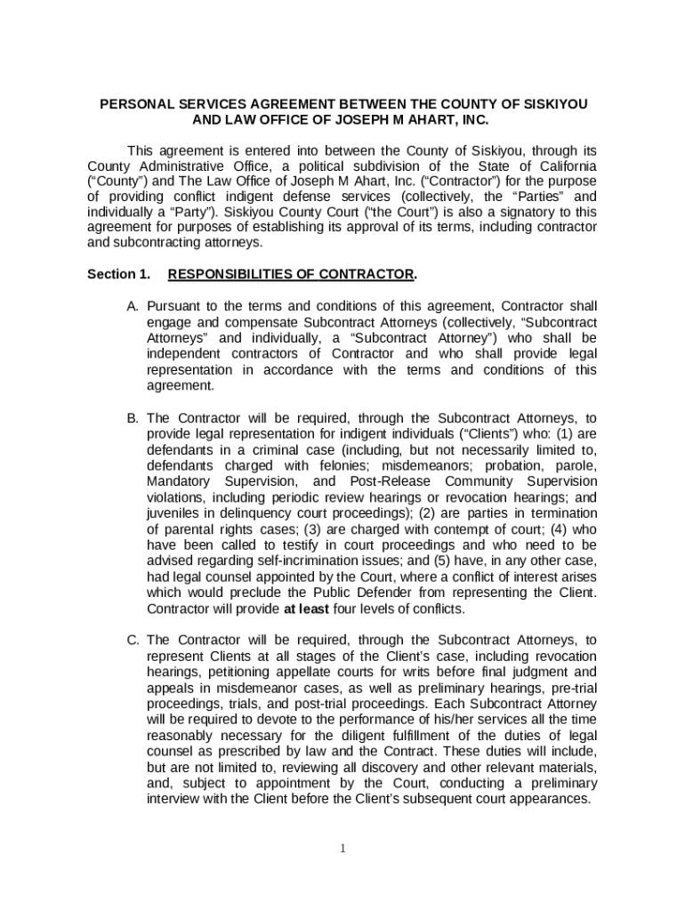 LEGAL SERVICES AGREEMENT BETWEEN - bosagenda.co.siskiyou.ca.us Doc ...