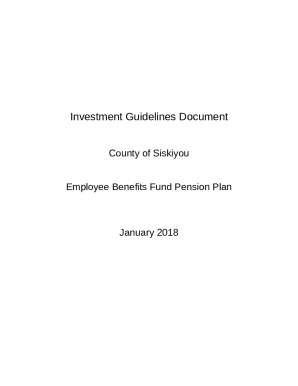 Investment Guidelines Document Doc Template | pdfFiller