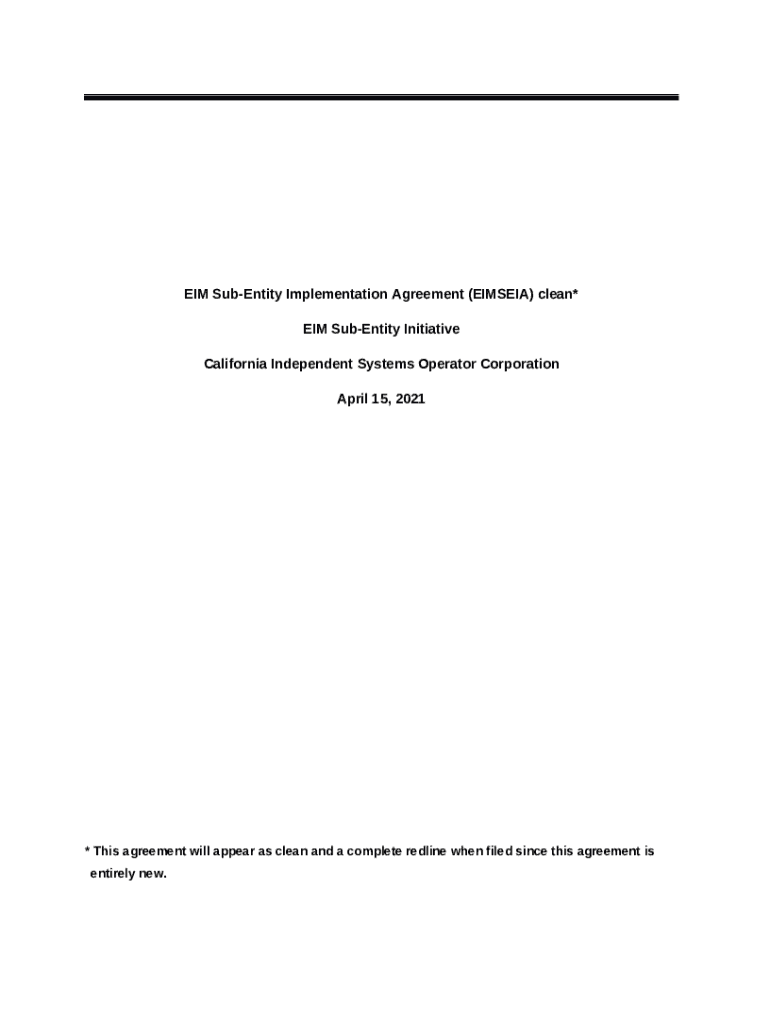 Appendix B.25 THIS ENERGY IMBALANCE MARKET SUB-ENTITY AGREEMENT ...