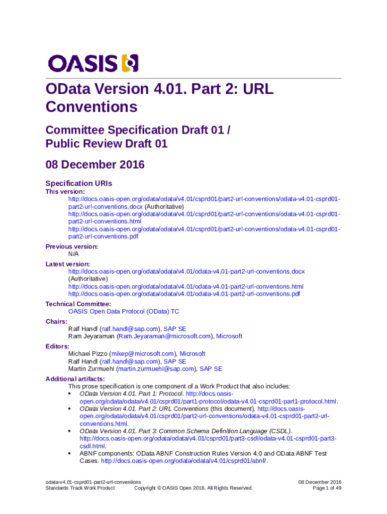 lists.oasis-open.orgarchivesodataOData Version 4.01. Part 2: URL Conventions - docs oasis-open ...