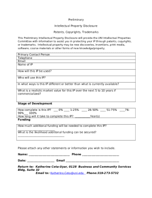 Intellectual Property Disclosure DefinitionLaw Insider Doc Template ...