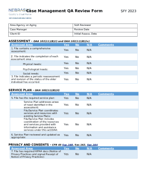 Case Management File Review - Nebraska Department of ... - dhhs ne Doc ...