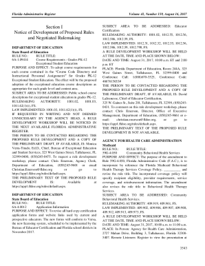 Fillable Online Section I LAW IMPLEMENTED: Notice of Development of ...