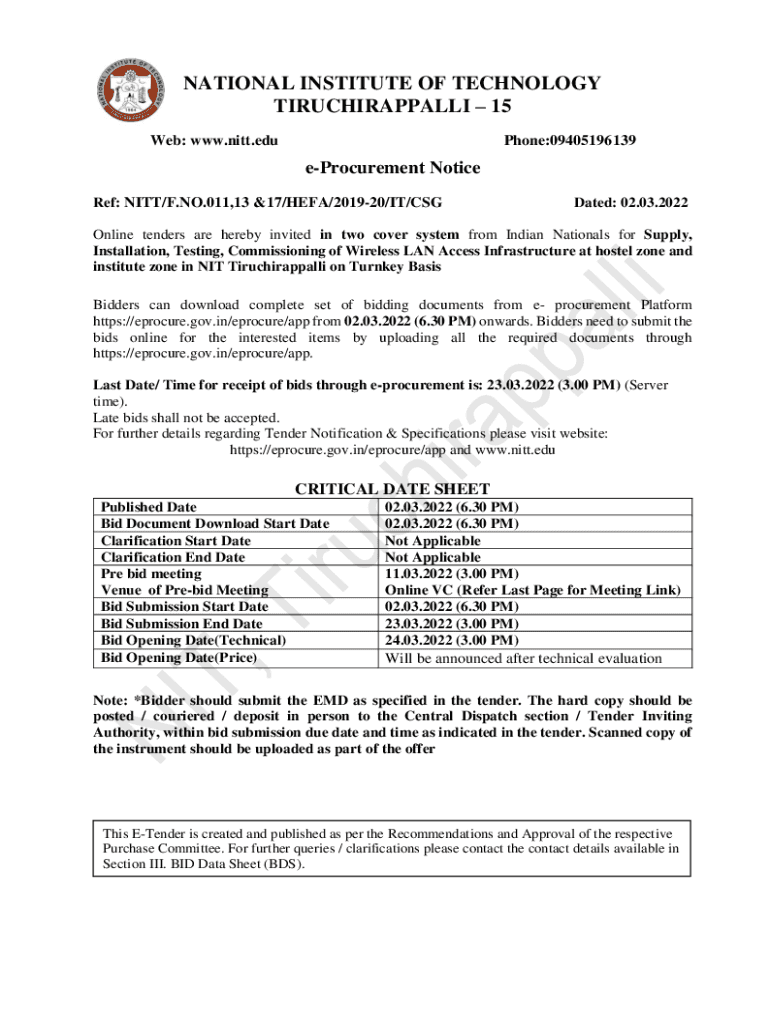 Fillable Online National Institute of Technology WarangalNational Institute of Technology ...