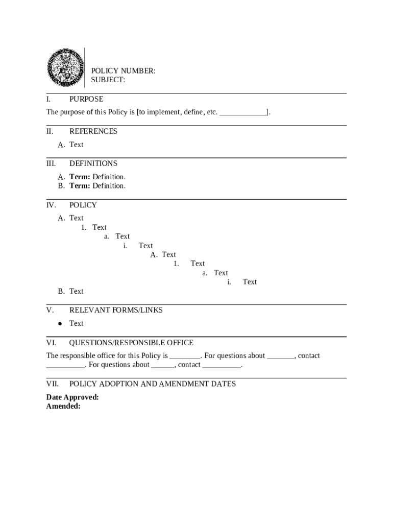 Policy Definition and Classification: Aspects, Criteria, and Examples ...