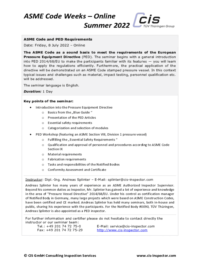 Fillable Online www.asme.org conferences-eventsASME Events - ASME ...