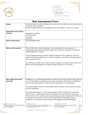 Fillable Online www.docformats.comrisk-assessment-formRisk Assessment ...