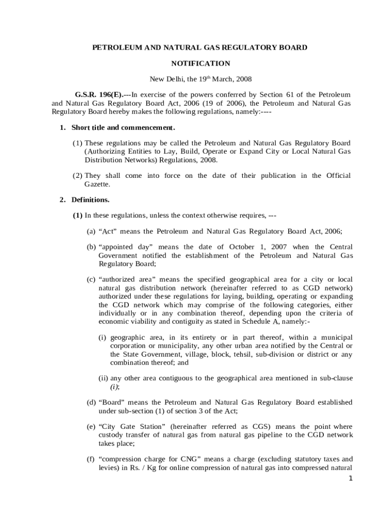 pngrb.gov.in OurRegulation PNGRB RegulationsPETROLEUM AND NATURAL GAS ...