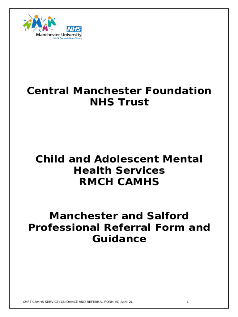 Child and Adolescent Services - Greater Manchester Mental Health ...