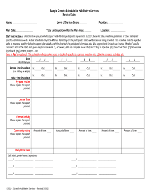 Home & Community-based Services (HCS) - Texas Doc Template | pdfFiller