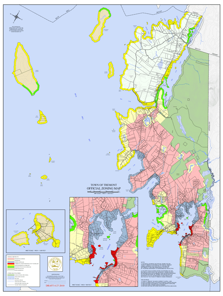 Fillable Online TOWN OF TREMONT OFFICIAL ZONING MAP - hcpcme.org Fax ...