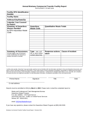 Home Montana DEQ - deq mt Doc Template | pdfFiller